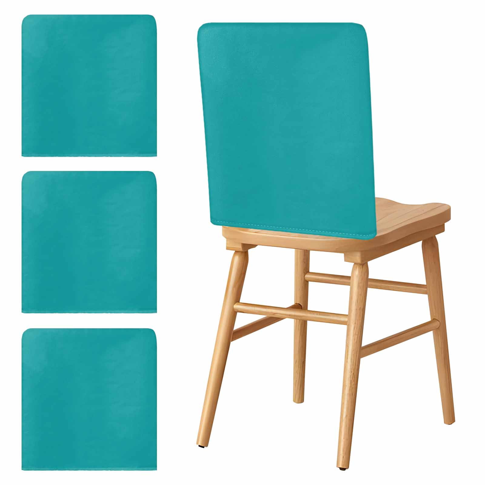 Chair Covers Set of 4 Teal Green Chair Slipcover Protector Stretch ...