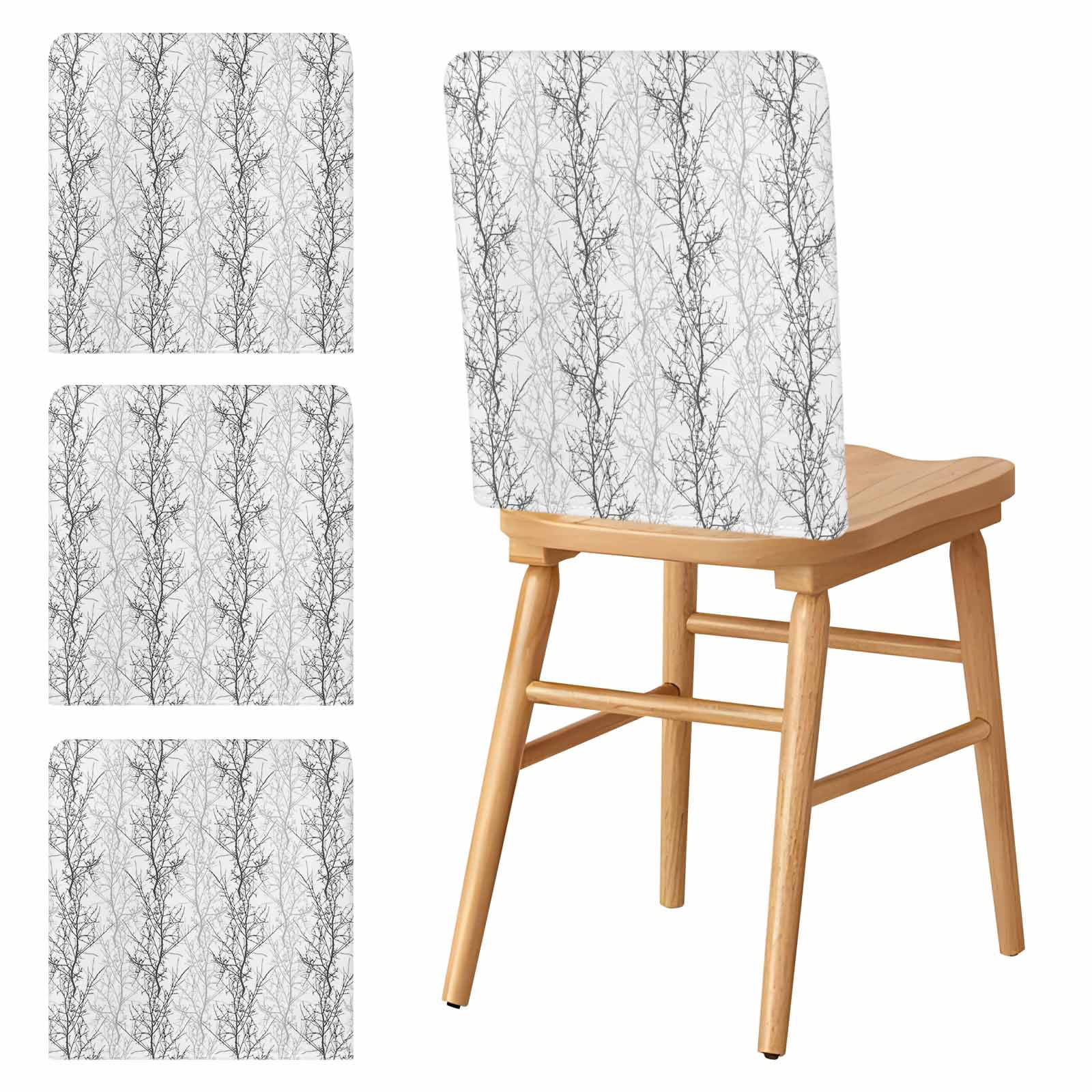 Chair Covers Set of 4 Tree Branch Chair Slipcover Protector Stretch ...