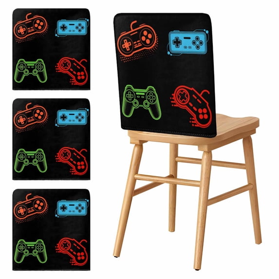 Chair Covers Set of 4 Video Games Chair Slipcover Protector Stretch ...