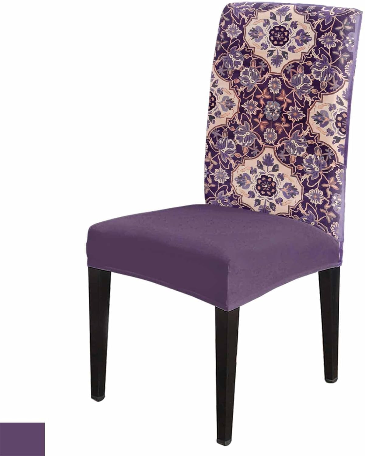 Chair Covers Set of 4, Sage Green Ethnic Style, Removable Stretchable ...