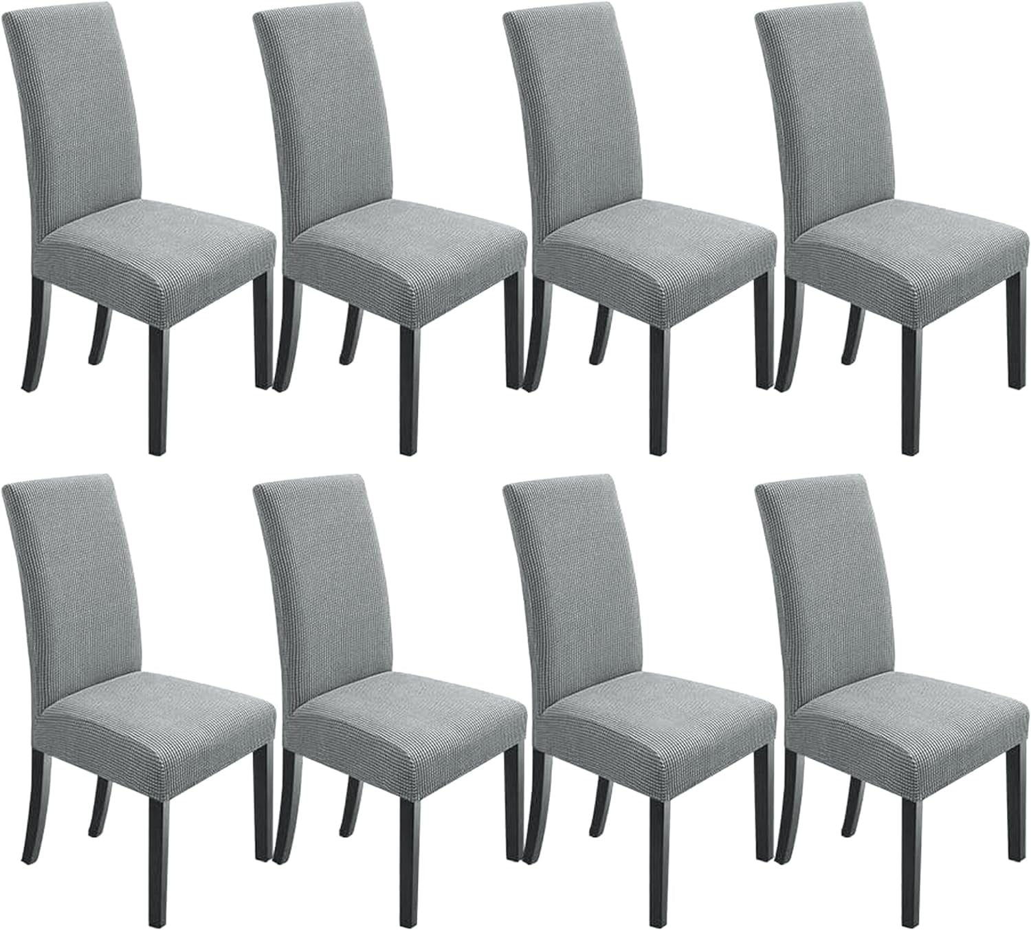 Chair Covers for Dining Room 8 Pack Chair Slipcovers Stretch Chair ...