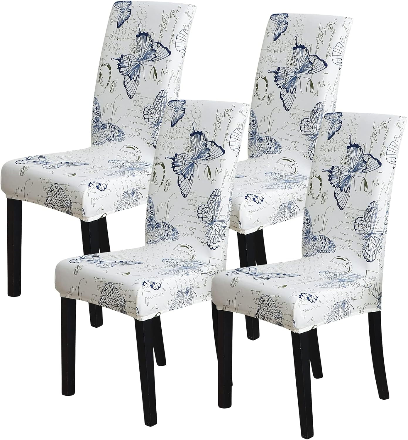 Chair Covers for Dining Room Set of 4 Pack Stretch Chair Slipcovers for ...