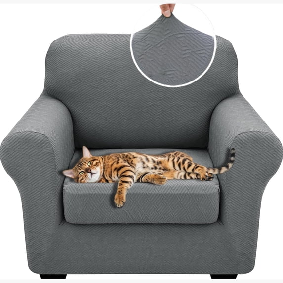 Chair Covers with Arms Super Stretch Slipcover for Living Room Pet Dog ...
