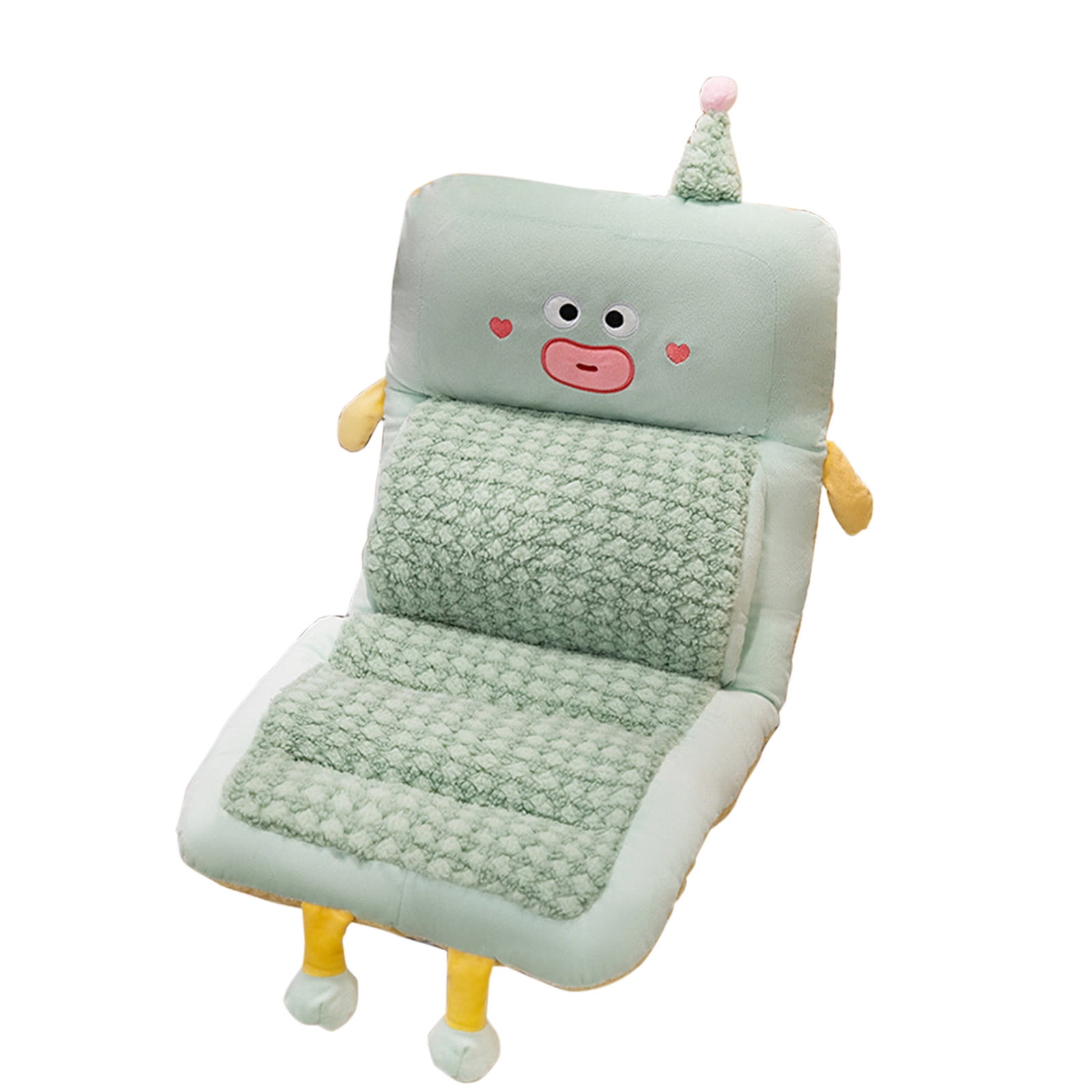Chair Cushion Plush Seat Cushion Back Cushion with Ties, Thickened Desk ...