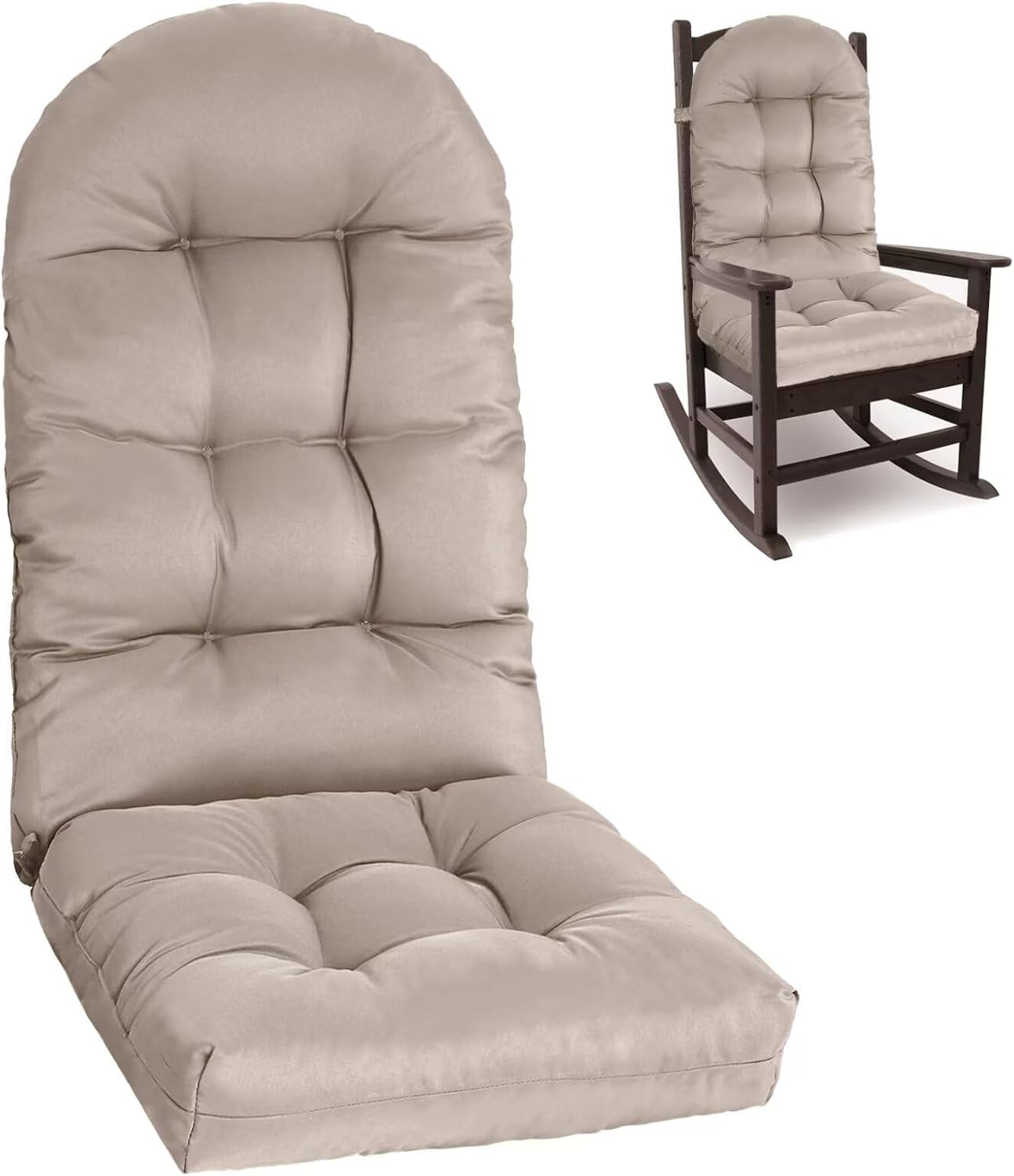 Chair Cushion, Rocking Cushions 44x19.4x4 inch, High Back Patio ...