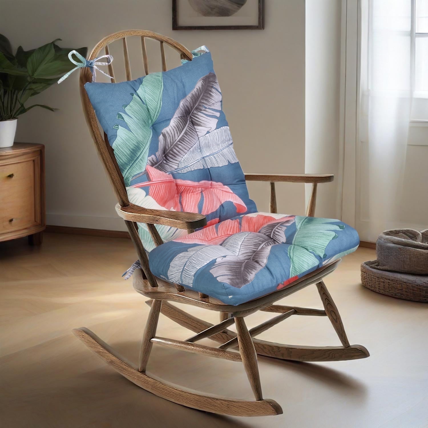 Outdoor Waterproof Rocking Chair Cushion Upper and Lower Rocking Chair ...