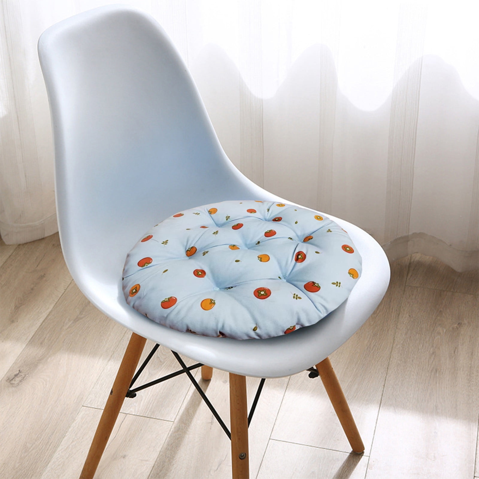 Chair Cushion Solid Color Memory Foam Filled | Thick Soft Padded Seat ...