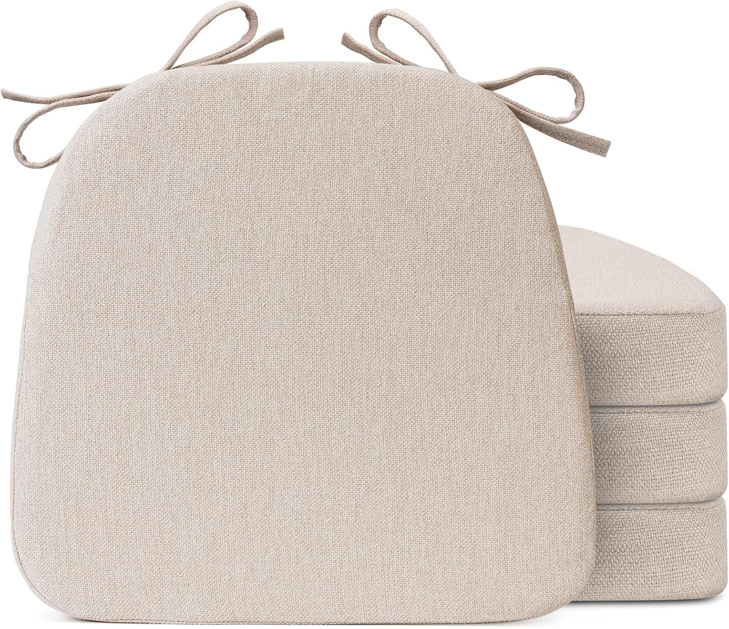 Chair Cushions for Dining Chairs, D-Shaped Seat Cushions with Removable ...