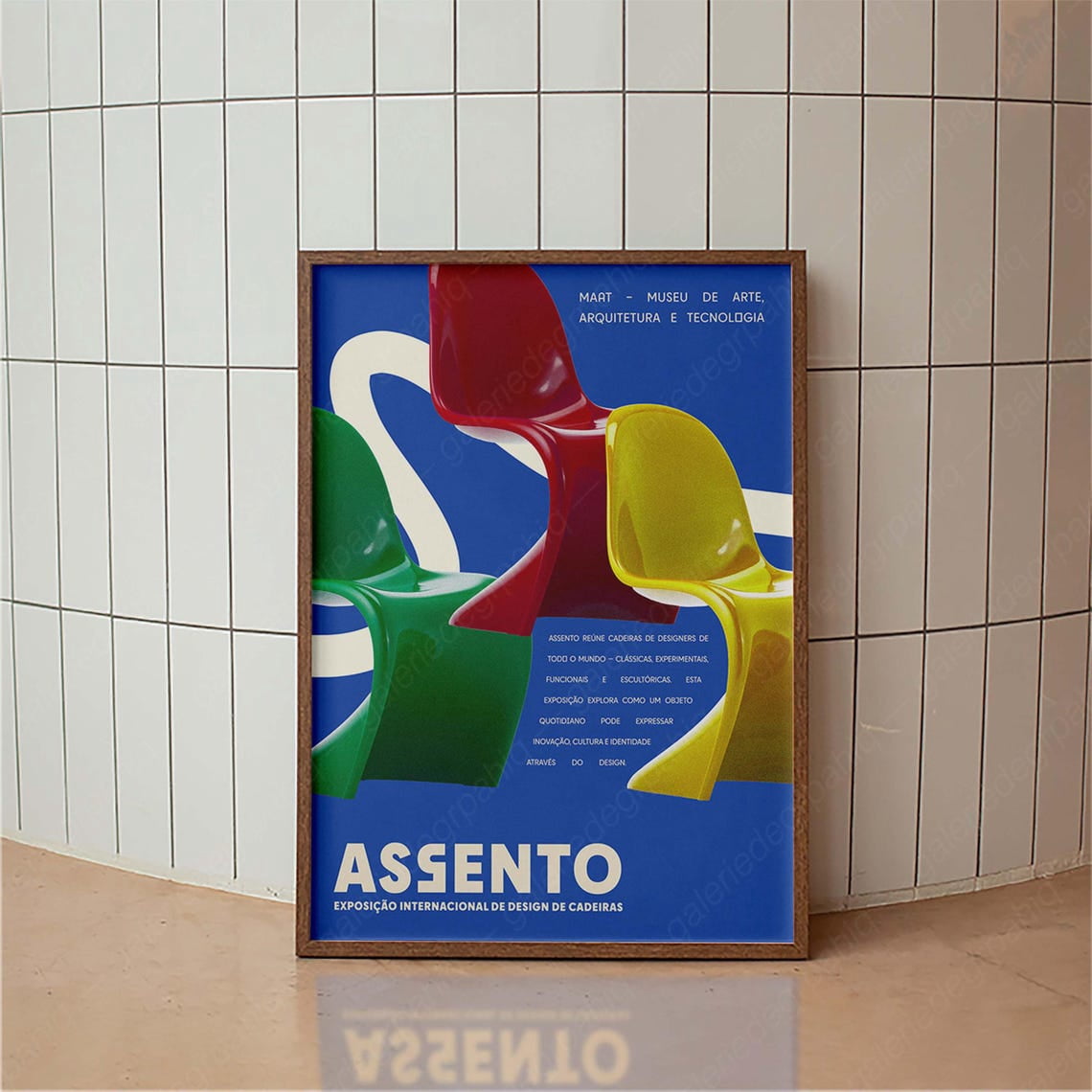 Chair Design Exhibition ASSENTO Art Colorful Modern Furniture Wall Art ...