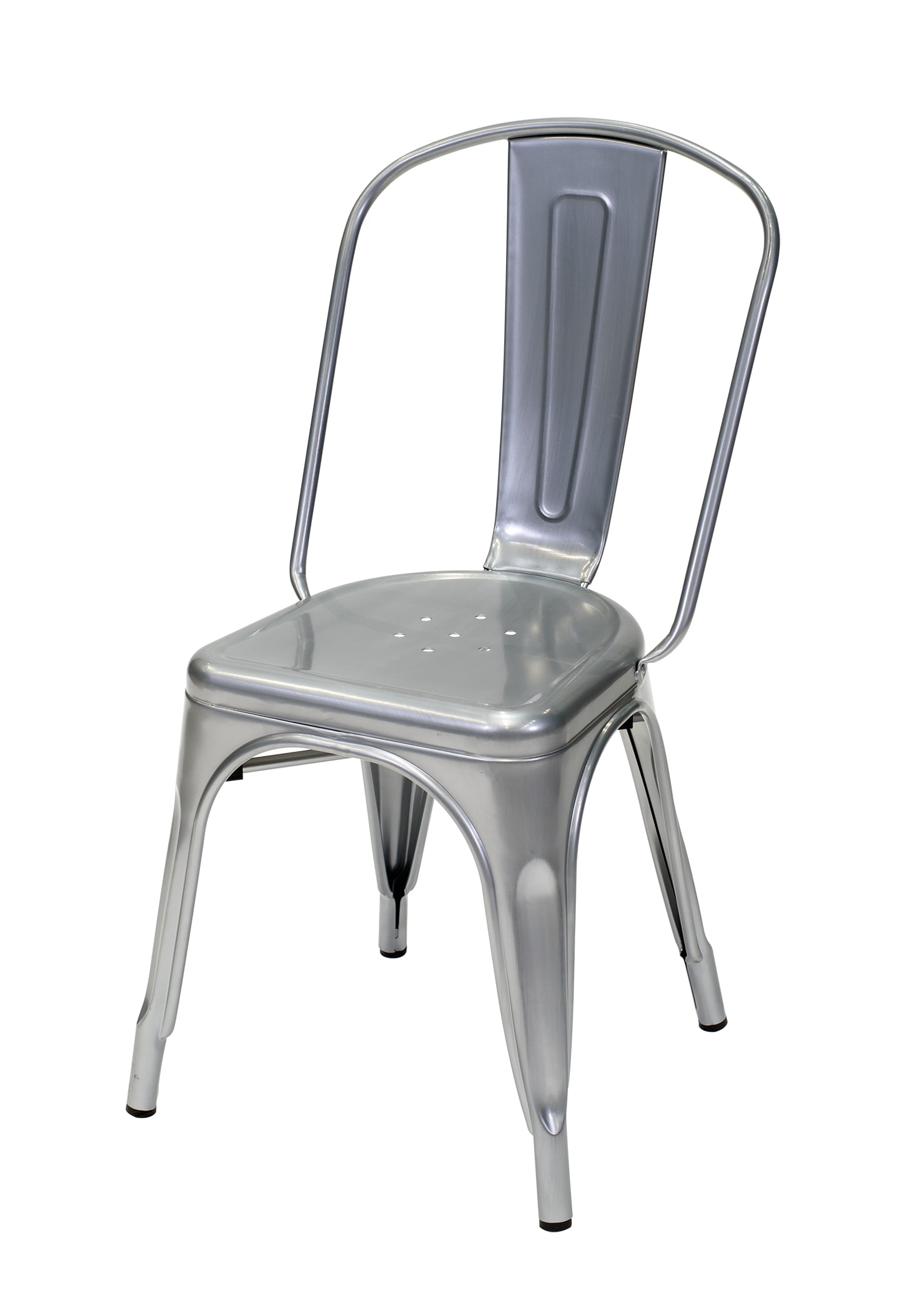 Chair - Engrom Stackable - Gunmetal Grey (4/Box) - Walmart.com