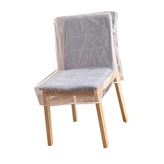 Chair Guard Clear PVC Chair Slipcover Water Resistant Protective Sleeve ...