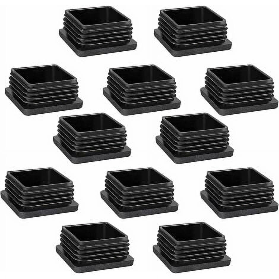 Chair Leg Cap,moinkerin 12 Pieces Pipe Caps 10X10mm Square Tube Cap for ...