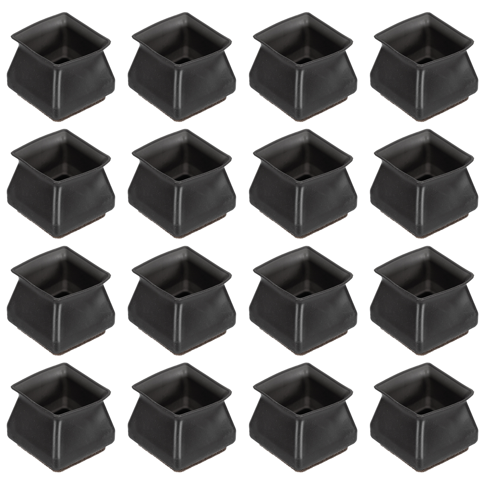 Chair Leg Floor Protectors, 16Pack 40mm Silicone Chair Leg Caps (Black ...