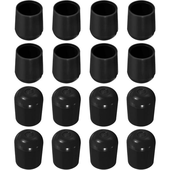 Chair Leg Floor Protectors, 16pcs 3/4" - Plastic Round Chair Leg Caps ...