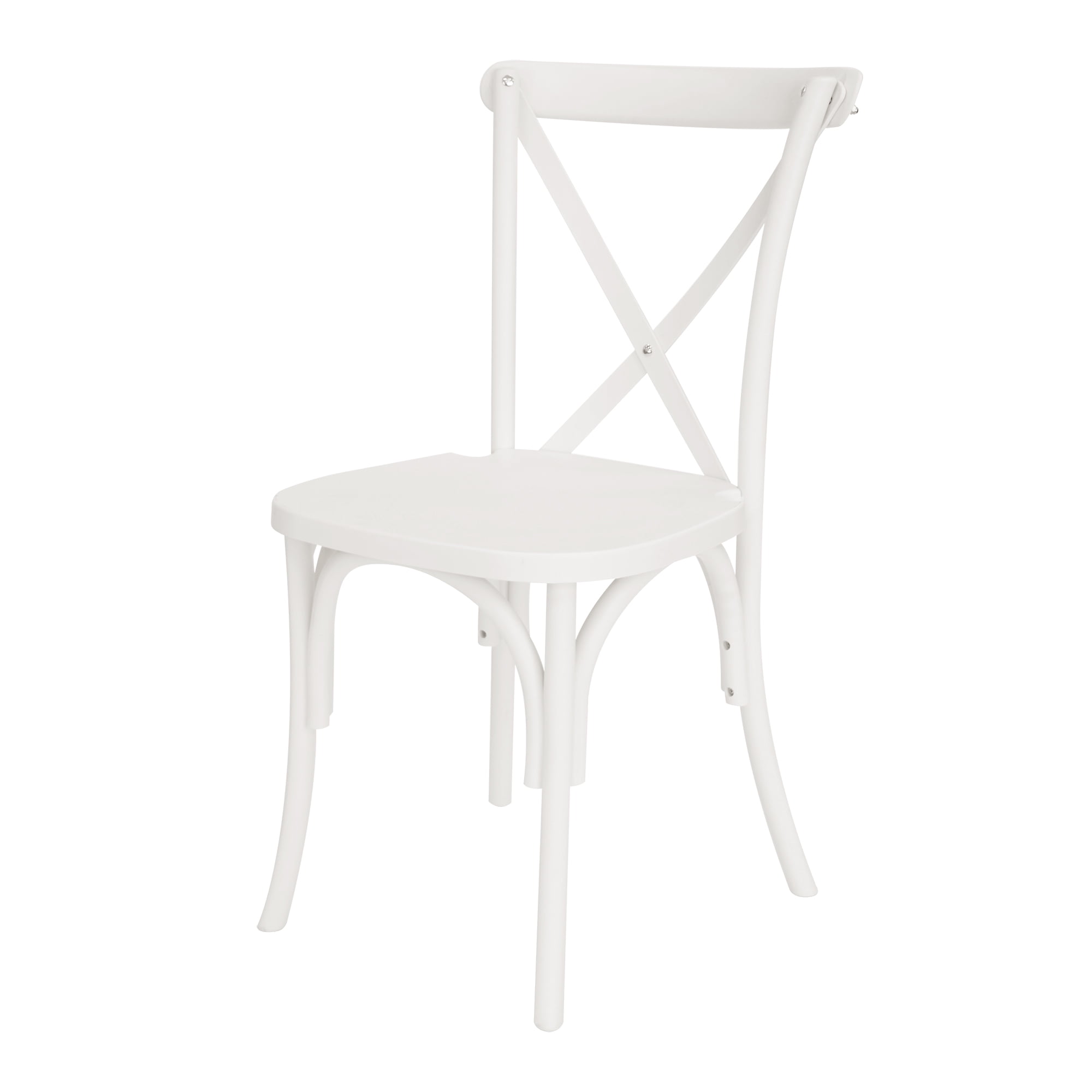 Free Shipping! PRE Brand Lucca X Back Dining Chair White Resin Elegant ...