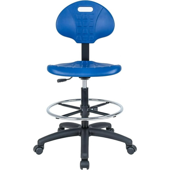 Chair Master Drafting Stool Blue- Easy to Clean! Quick Ship. Ergonomic ...