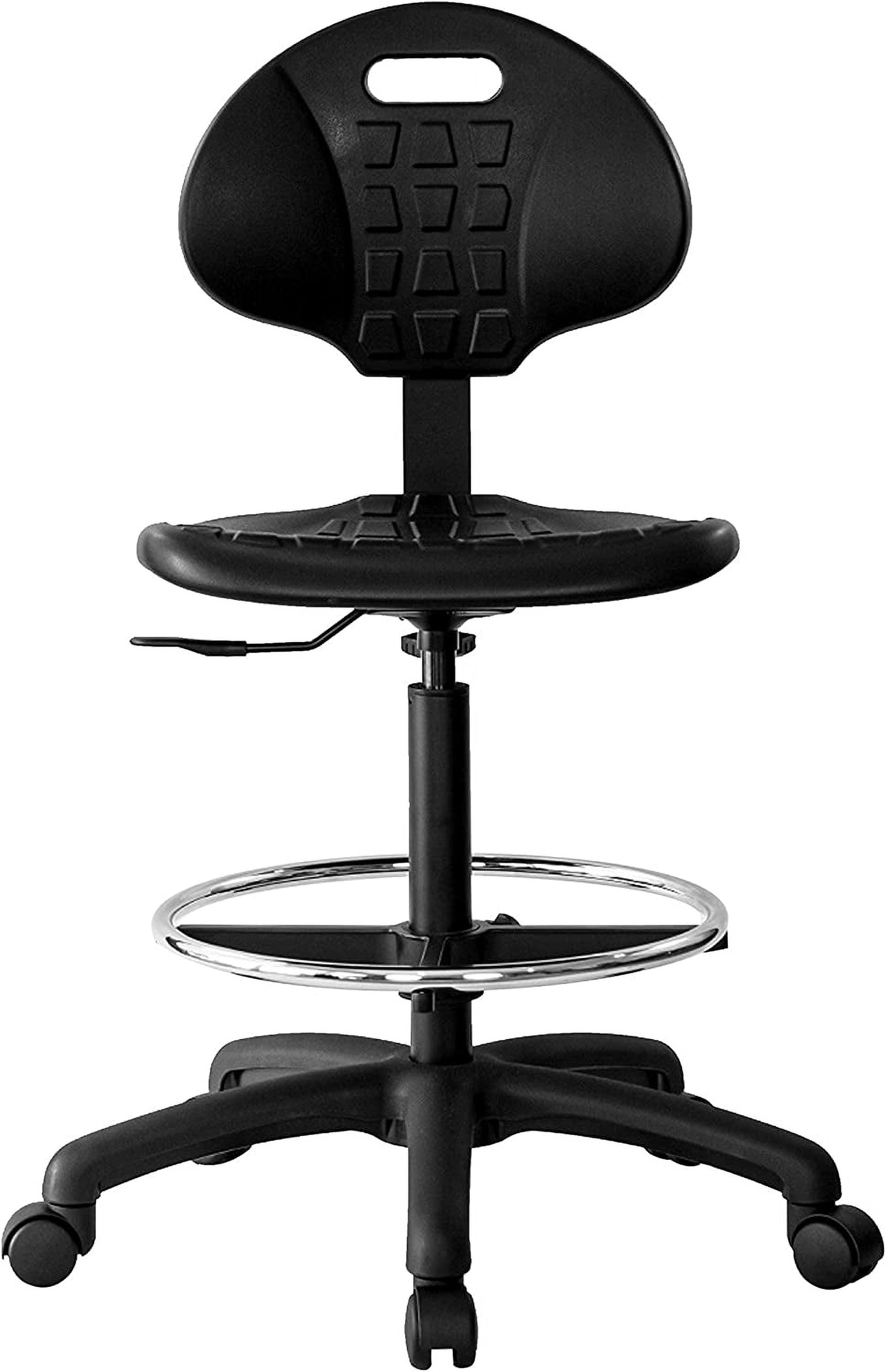 Chair Master-Heavy Duty Ergonomic Drafting Stool Black - Easy to Clean ...