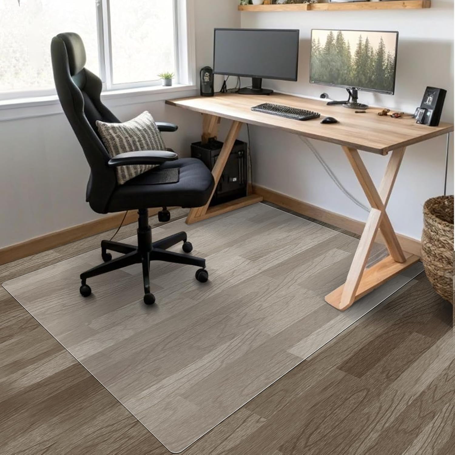 Chair Mat for Hardwood 60"x 48" Large Office Chair Mat for Hardwood ...