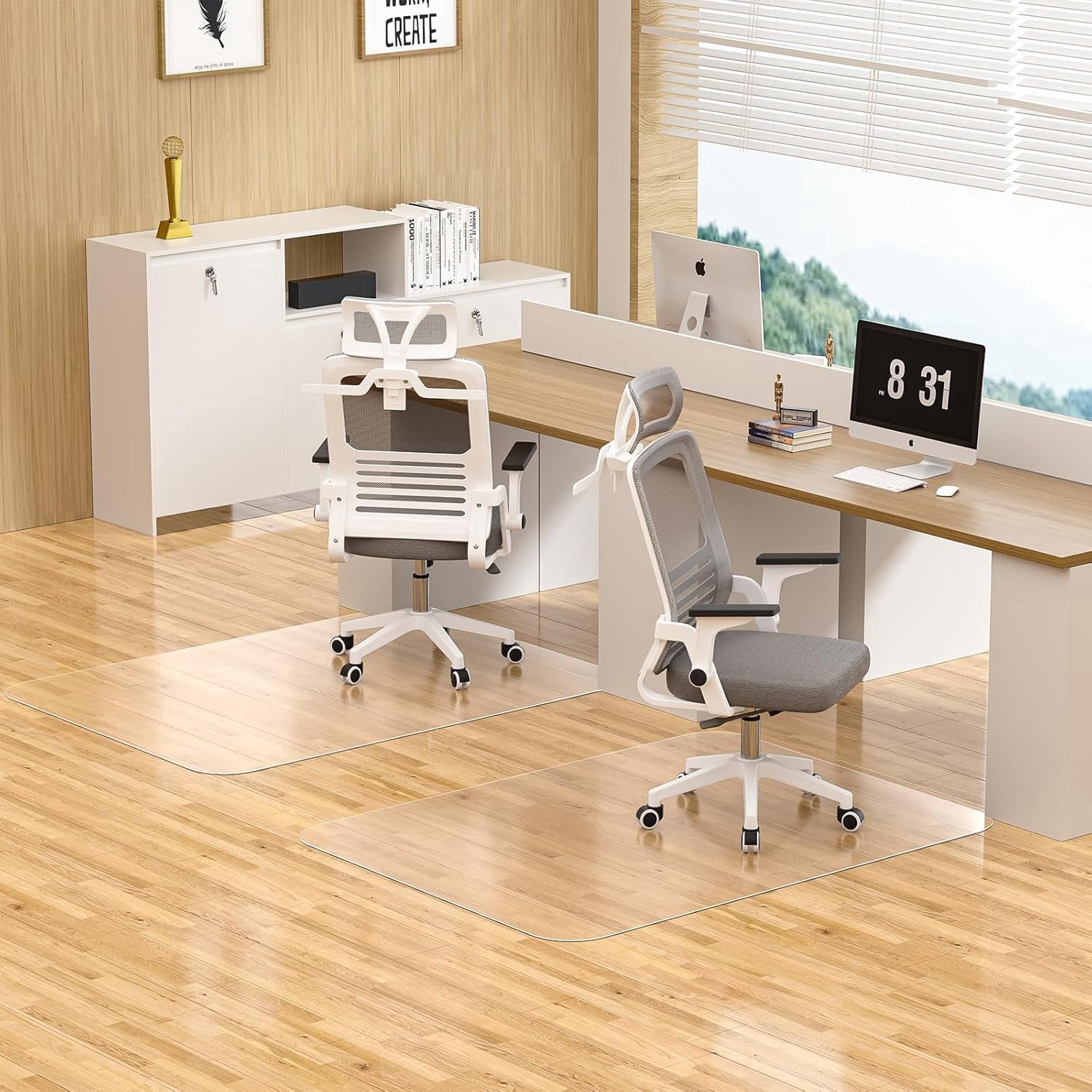 Griffinlife Chair Mat for Carpet and Hardwood Floor, 48x36 Inch, Carpet ...