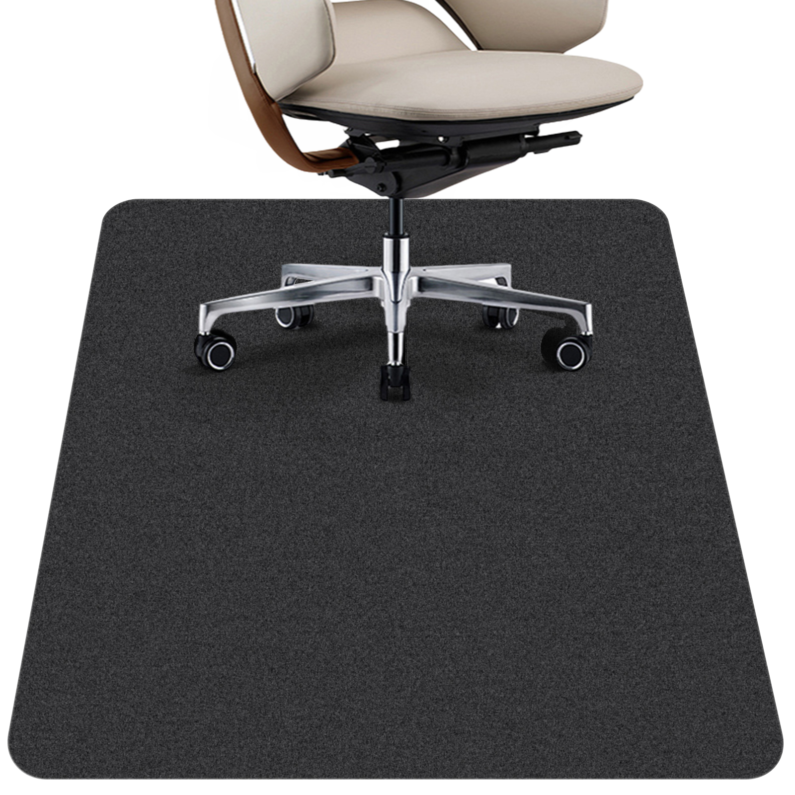 KQJQS Computer Desk Mat - Non-Slip Plastic Mat, PVC Transparent Chair ...