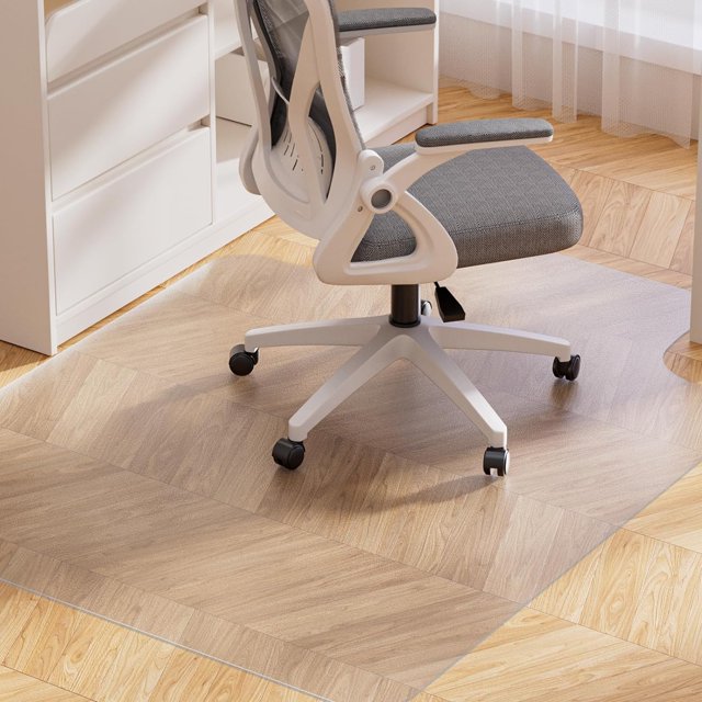 "Yecaye 48""×36"" PVC Desk Chair Mat for Hardwood Floor with Lip ...