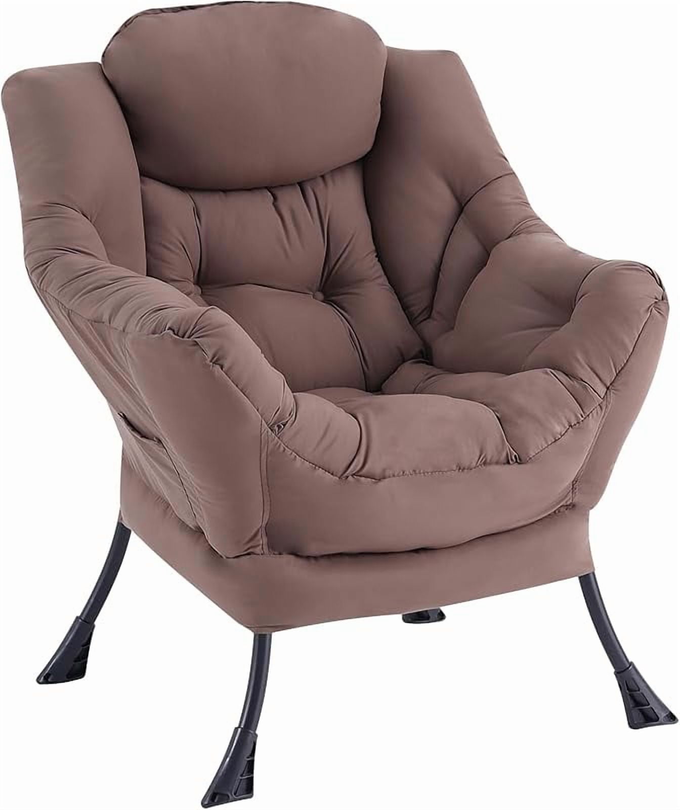 Chair with Ottoman, Modern Accent Leisure Upholstered Lazy Sofa ...
