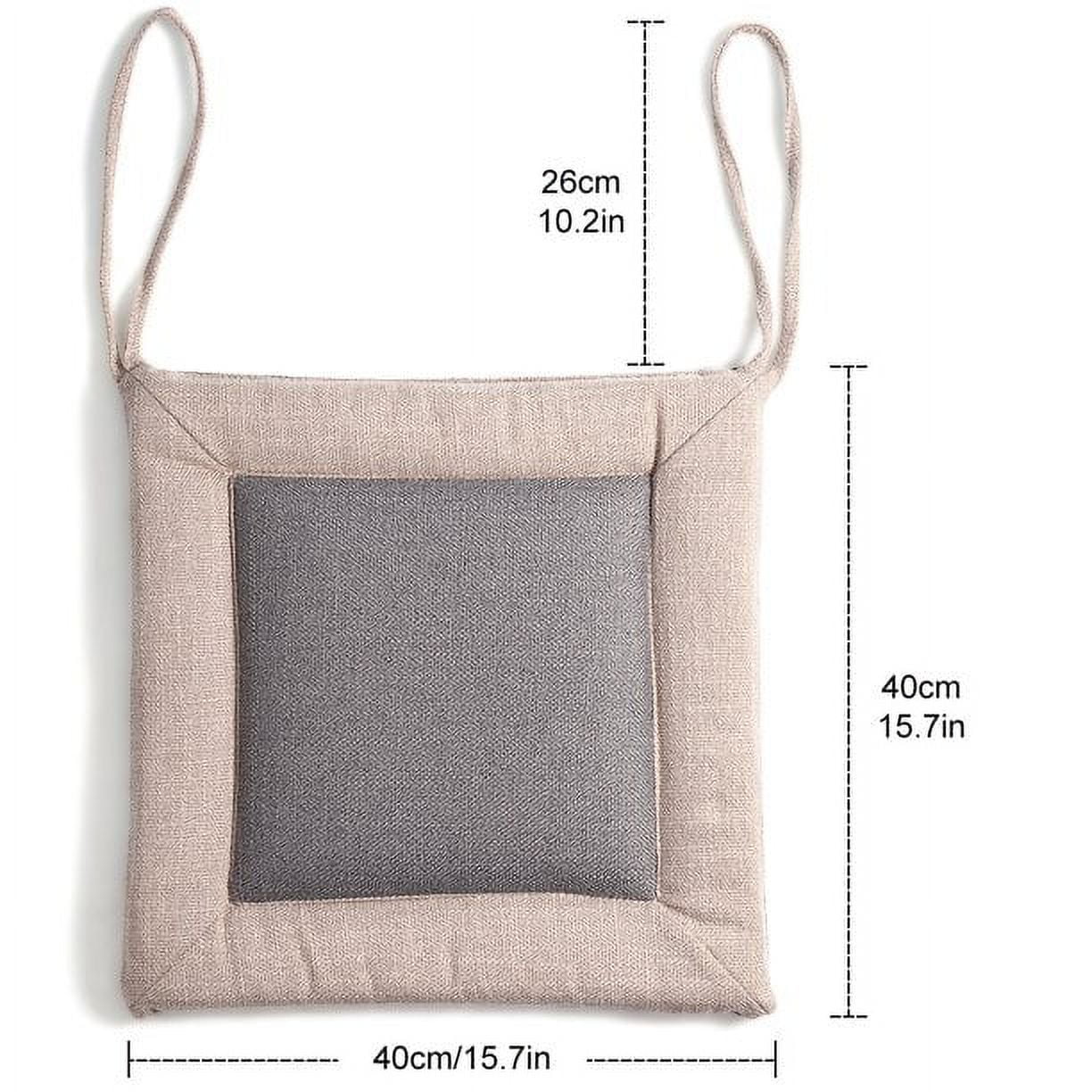 Chair Pads, Cotton Linen Chair Seat Cushion Non Slip Back Thicken Chair ...