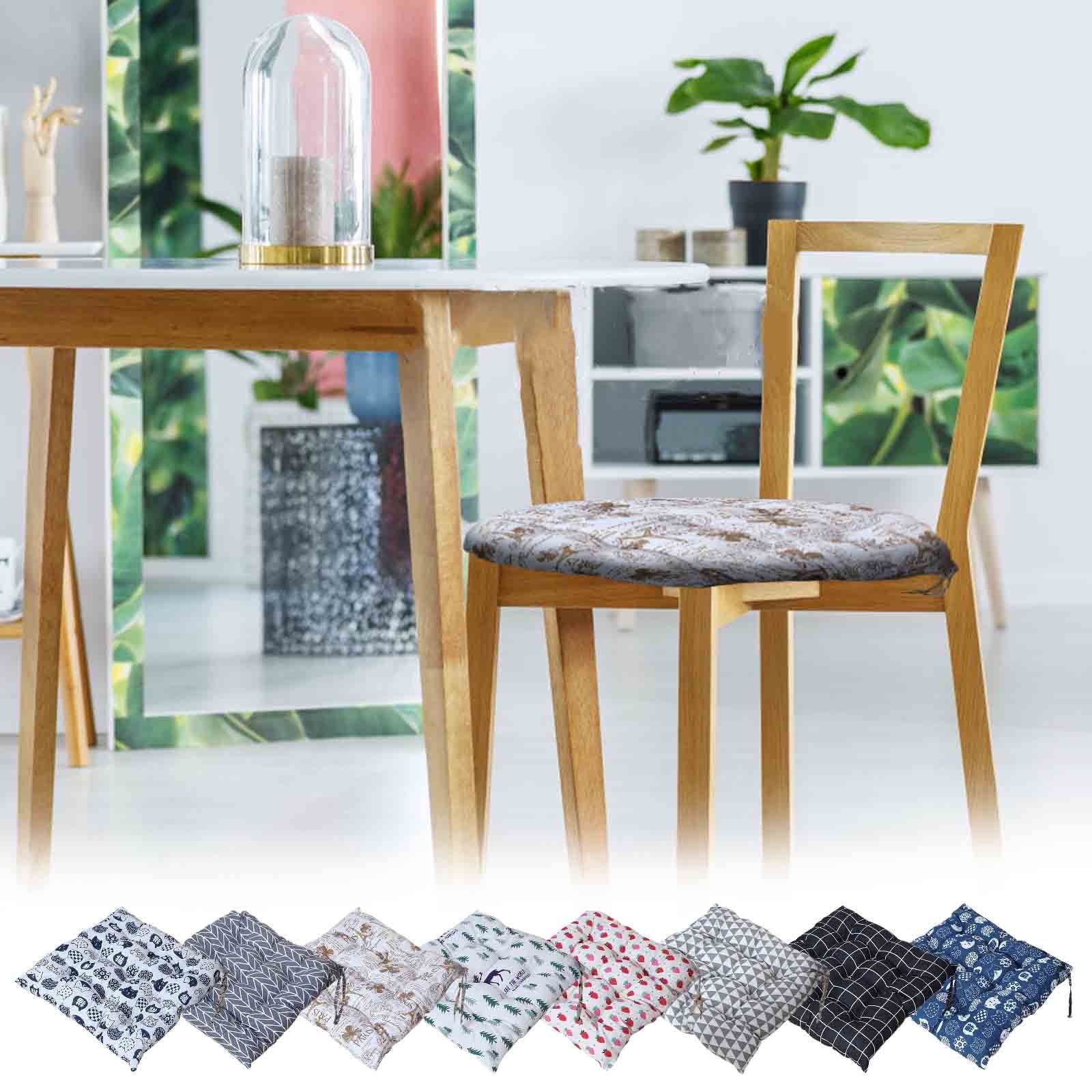 Chair Pads,Solid Color Faux Suede Seat Pad,Durable Upholstered Dining ...