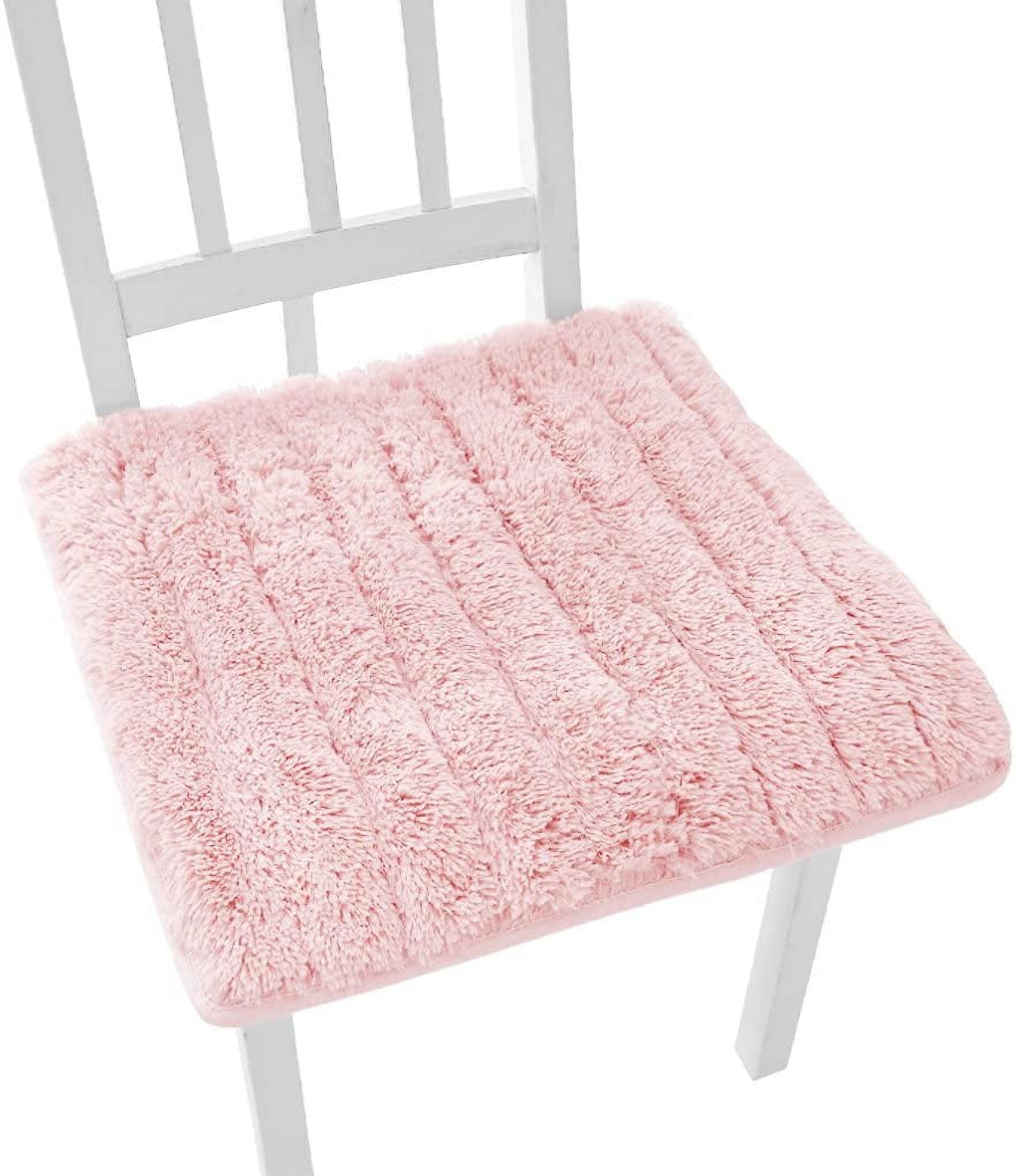 Chair Pads with Ties Soft Plush Winter Square Cushions for Dorm/Home ...