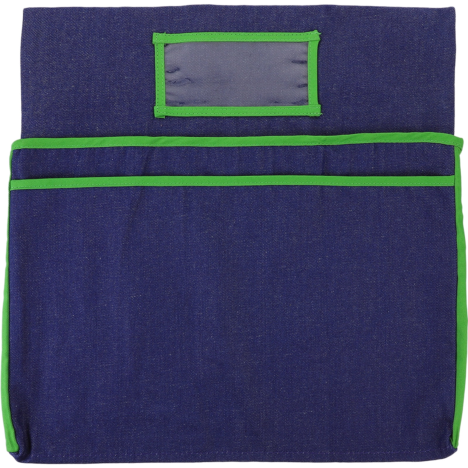 FENGGUIQU Denim Hanging Chair Back Organizer, Reusable Chair Cover with ...
