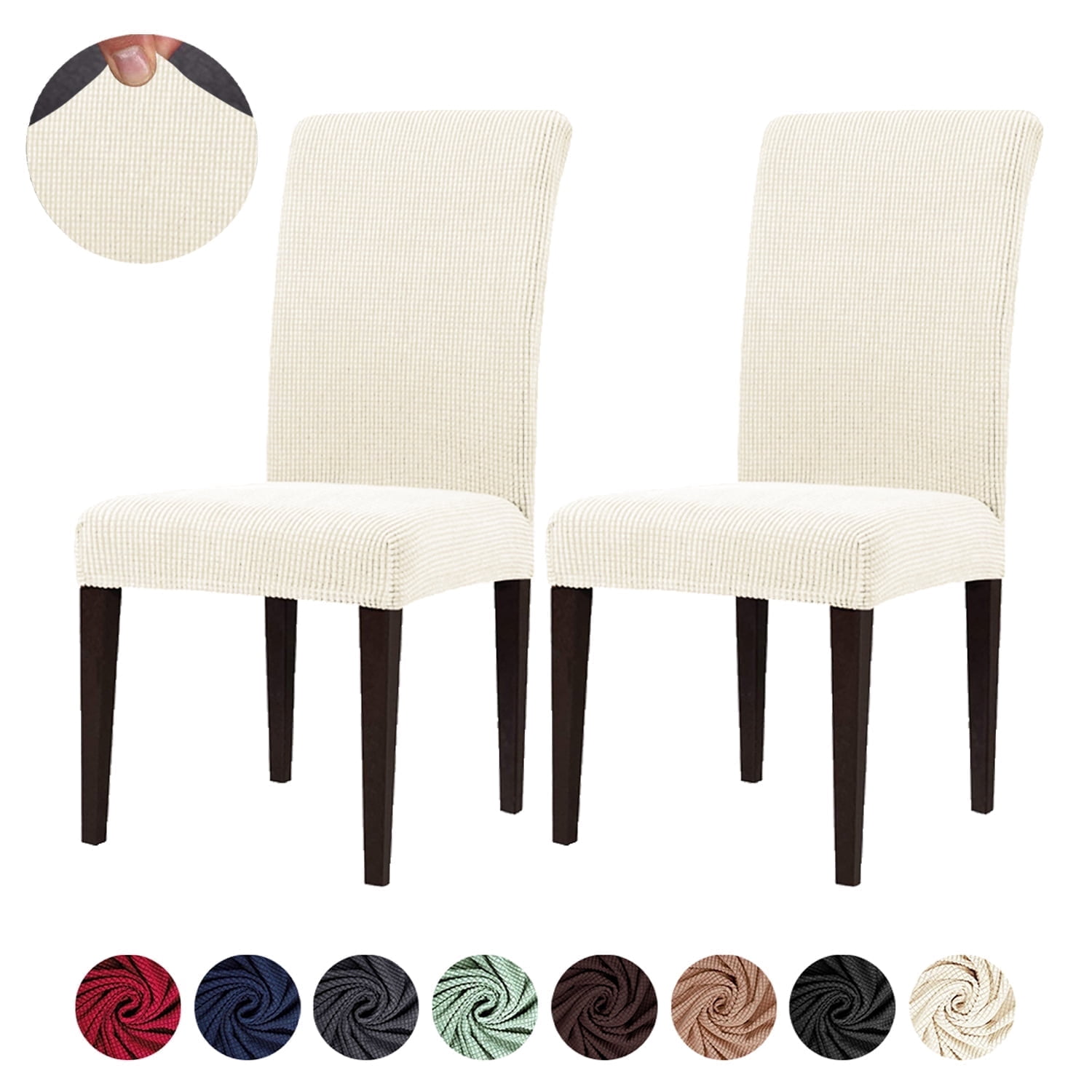 Chair Protector Cover, AUCHEN Dining Chair Covers Set of 2, Parsons ...