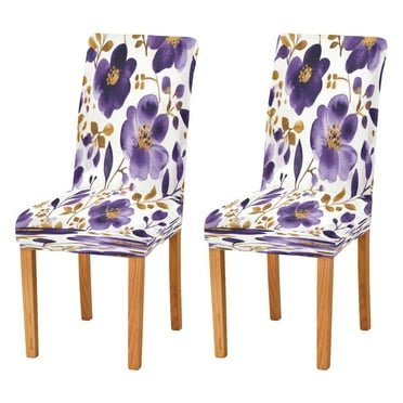 Easter Chair Covers Set of 1 Spring Cute Bunny Egg Flower Cartoon Style ...