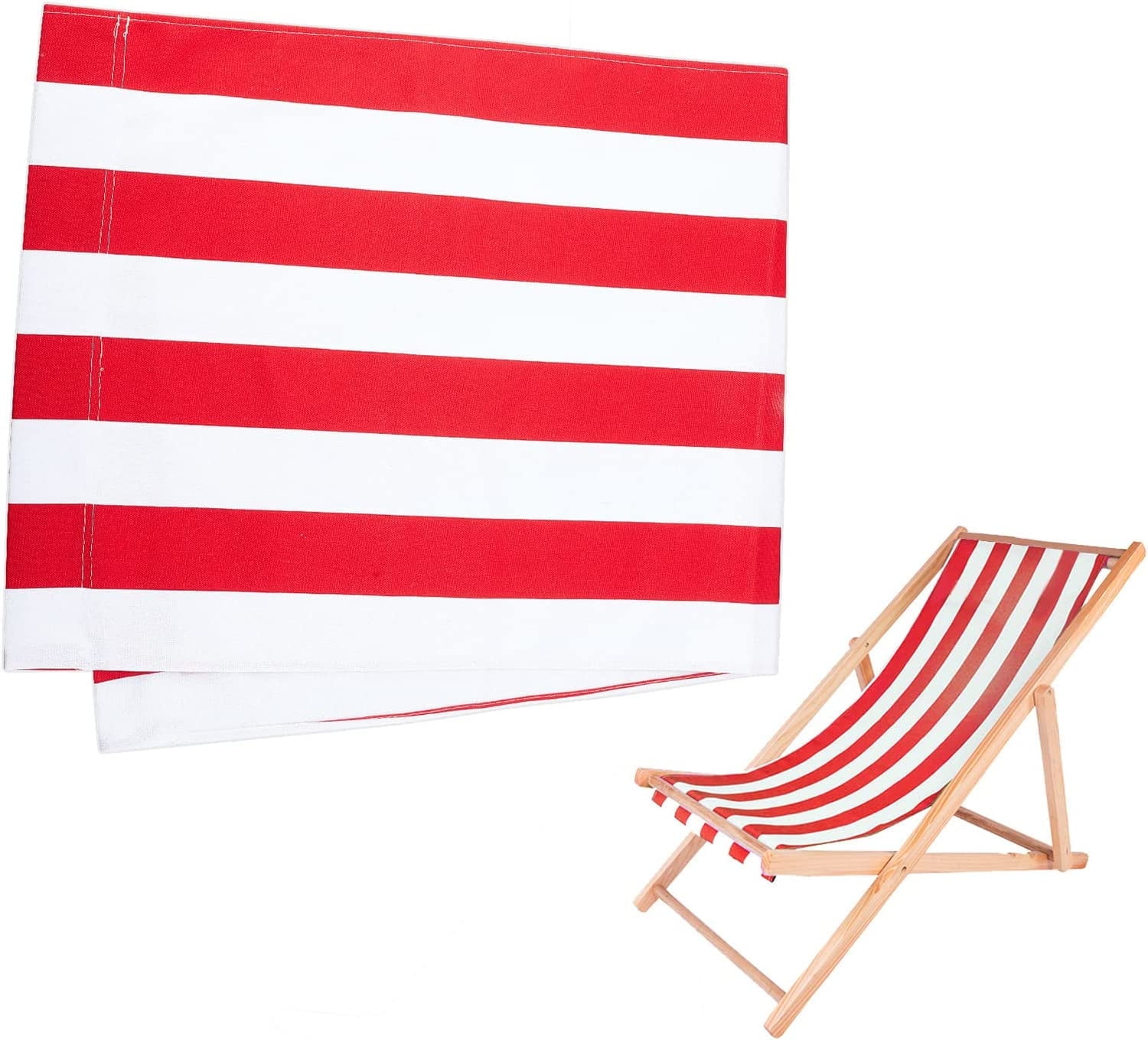 Chair Replacement Fabric 44 x 17 Inch Lounge Chair Cloth Long Beach ...
