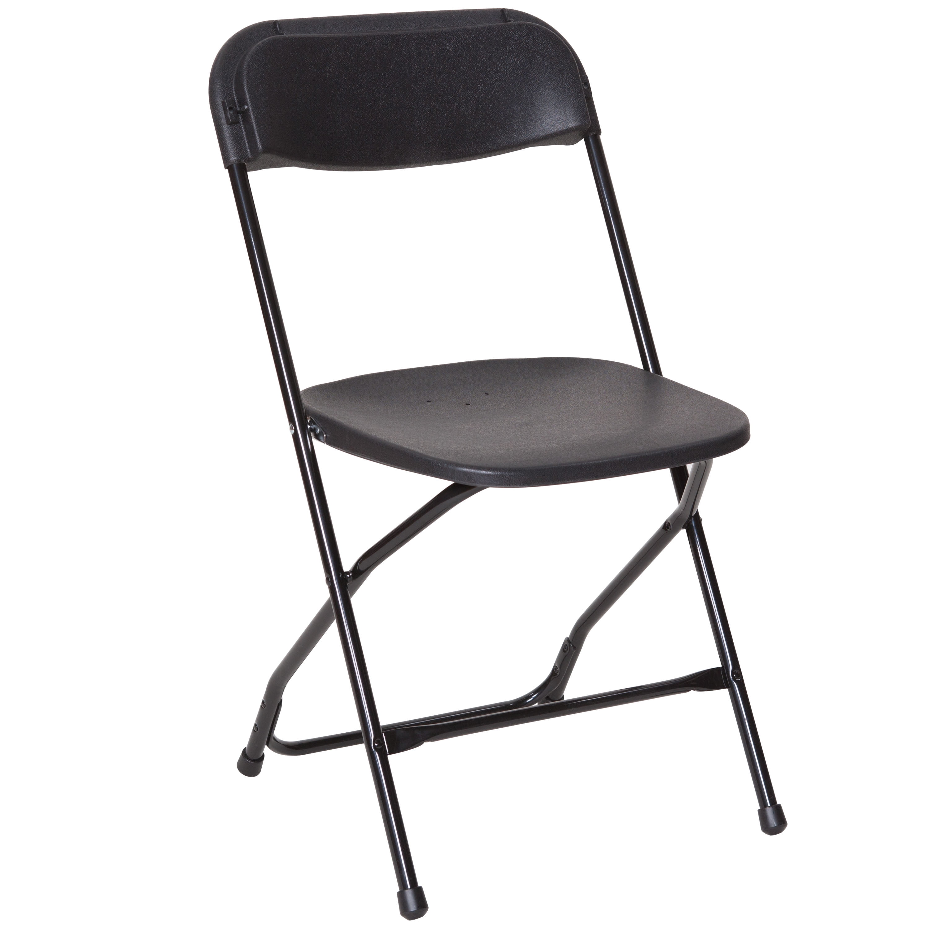 Chair - Rhino Plastic Folding - Black/Black Seat (10/Box) - Walmart.com