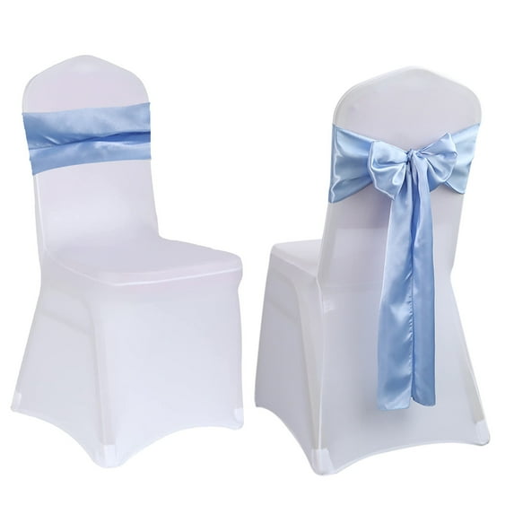 Chair Ribbon Bow Strap Wedding Banquet Party Event Decoration Chair Bow ...