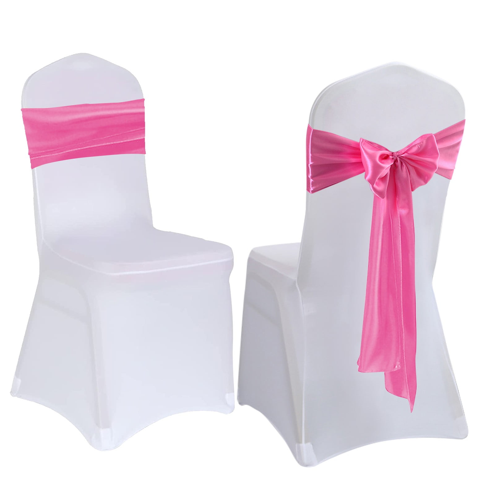 Chair Ribbon Bow Strap Wedding Banquet Party Event Decoration Chair Bow ...