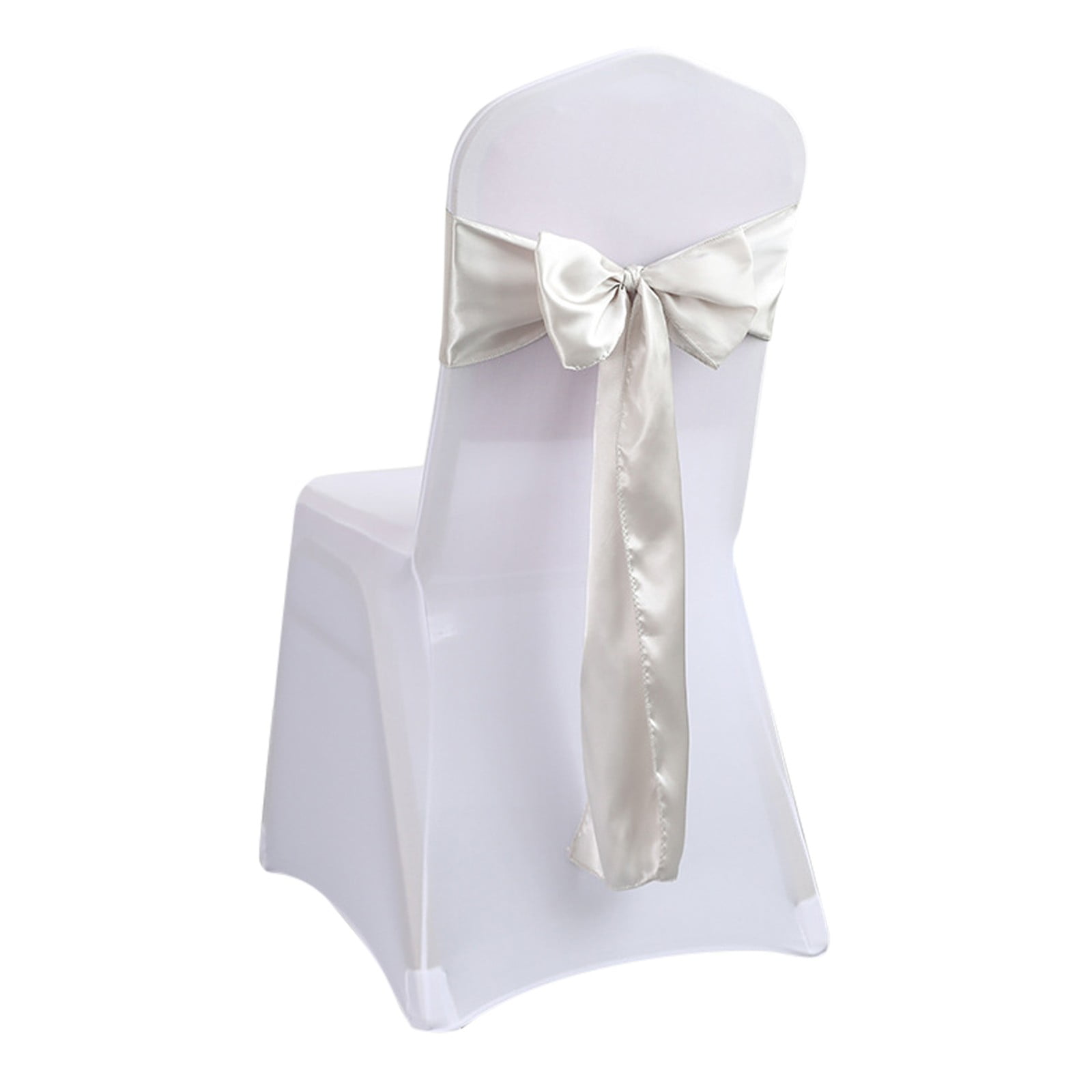 Chair Ribbon Bow Strap Wedding Banquet Party Event Decoration Chair Bow ...
