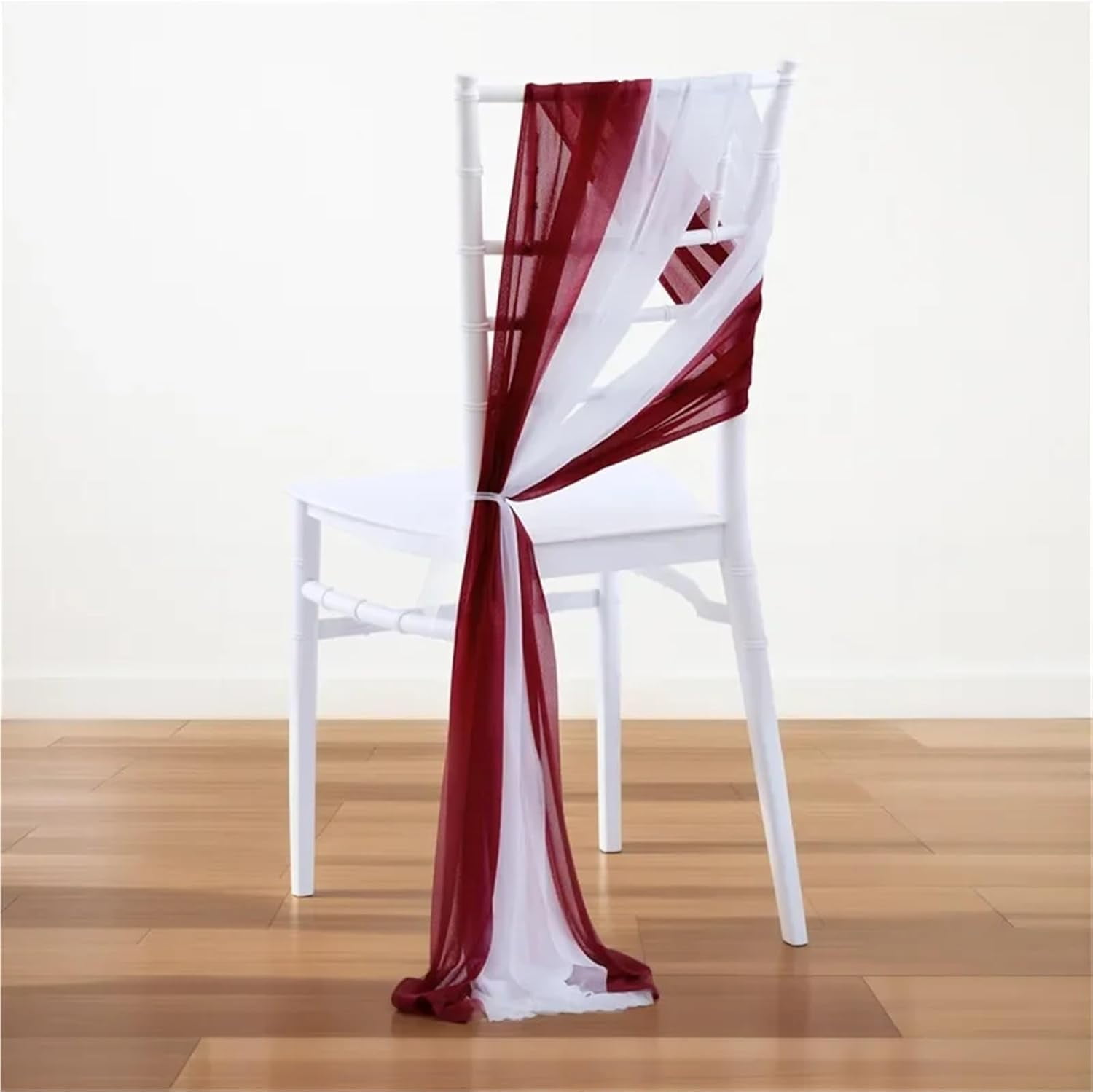 Chair Sashes 10/50PCS Chiffon Chair Sashes Wedding Chair Decoration ...