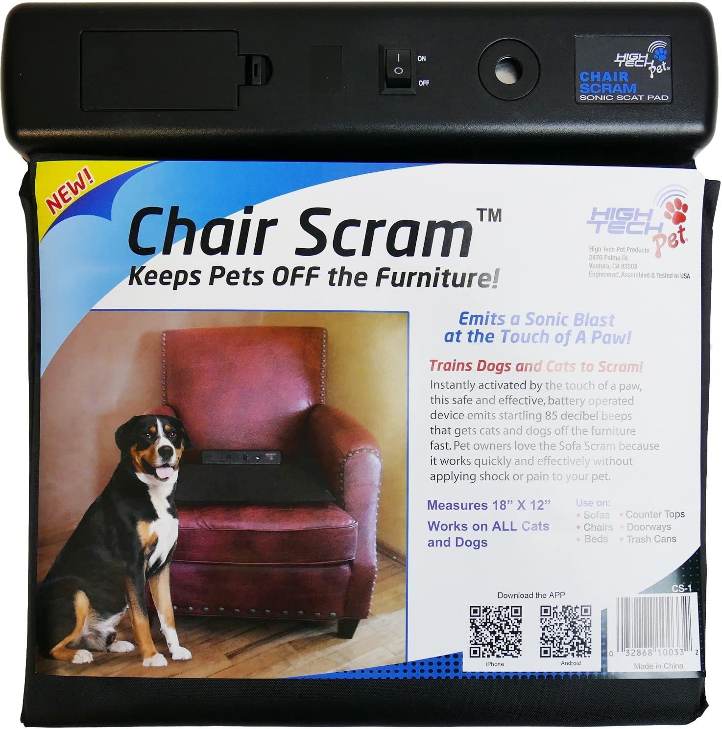 Chair Scram Sonic Dog/Cat Deterrent Repellent Mat (1 Pack) - Walmart.com
