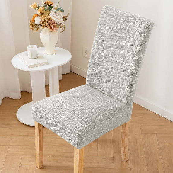 Chair Seat Covers Only, Elastic Slipcovers for Dining Chairs, Stain ...