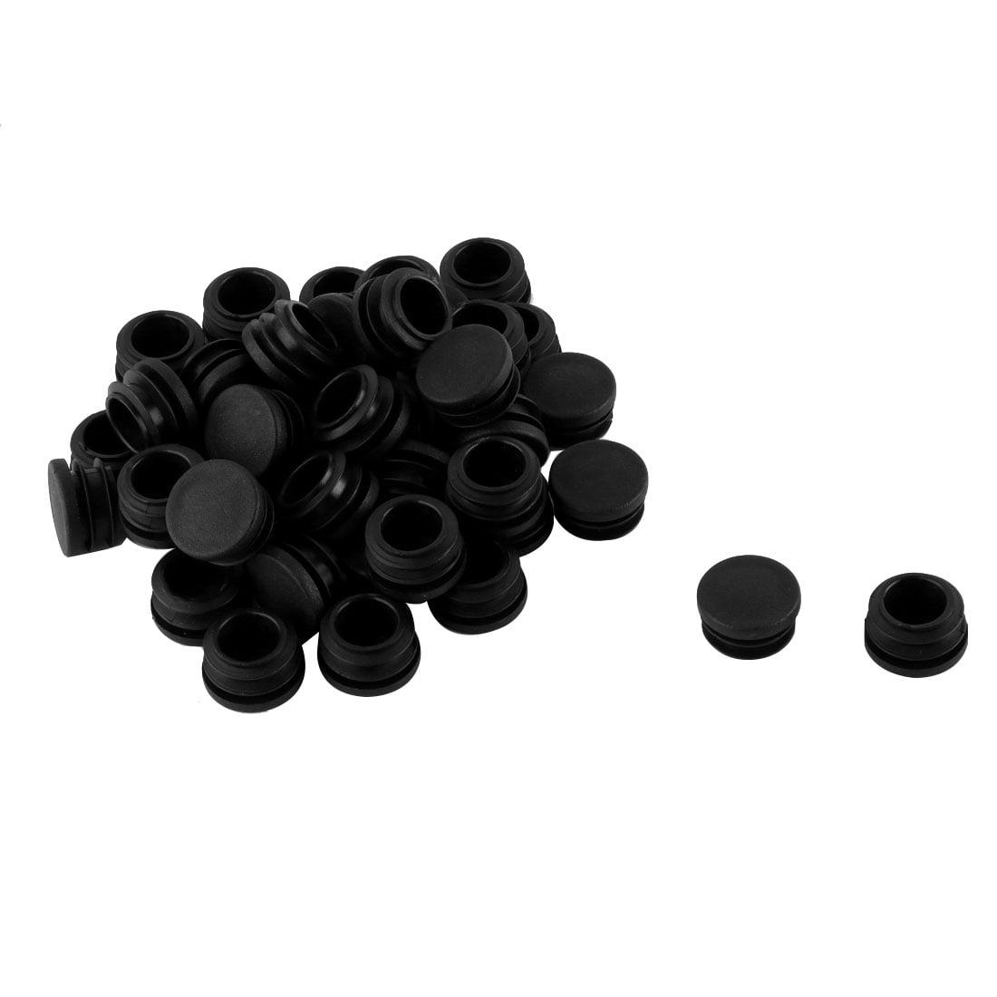 Chair Table Legs 22mm Diameter Plastic Cap Round Ribbed Tube Insert 50 ...