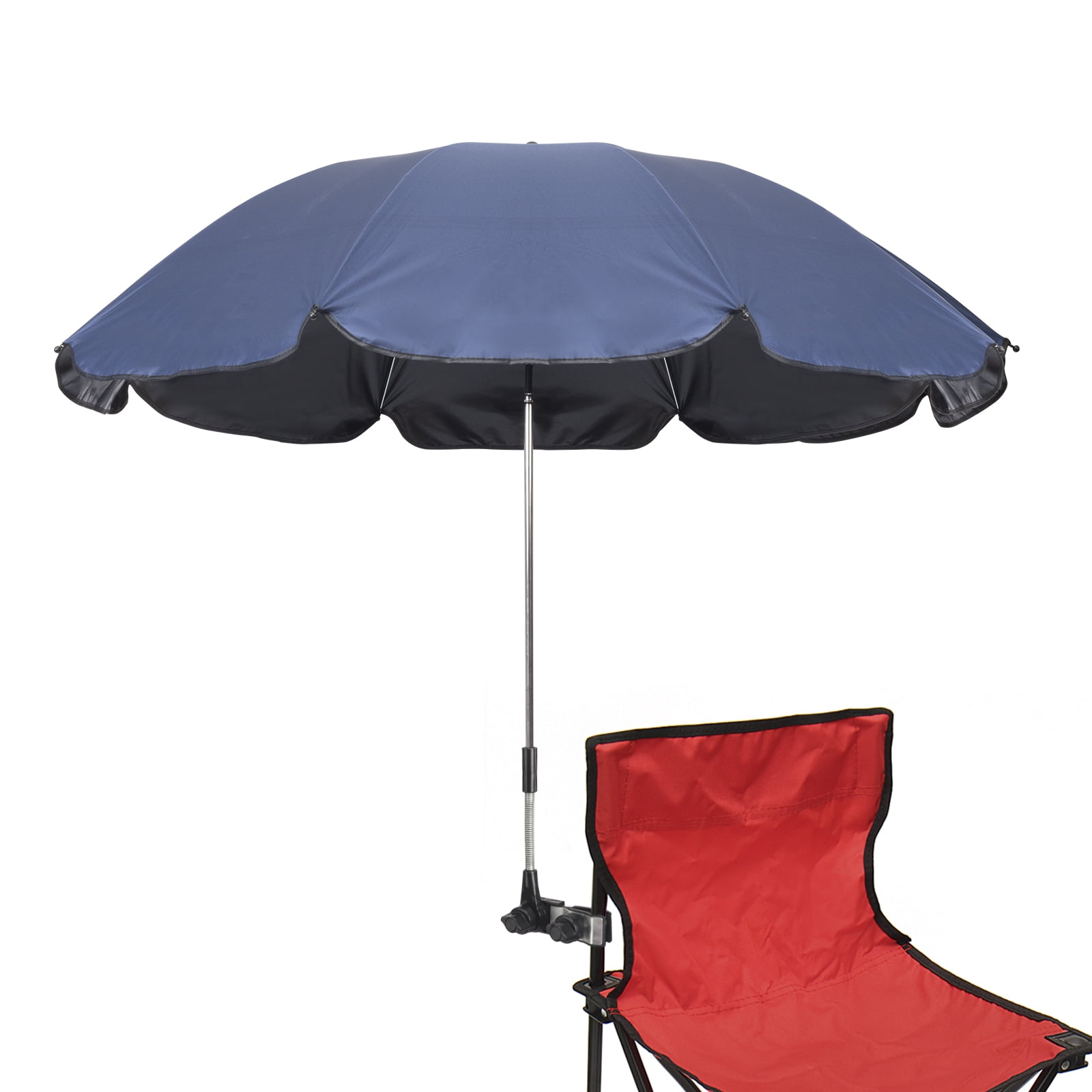 "Universal Outdoor Attachable 46"" UPF 50+ Clamp-On Umbrella for Patio ...