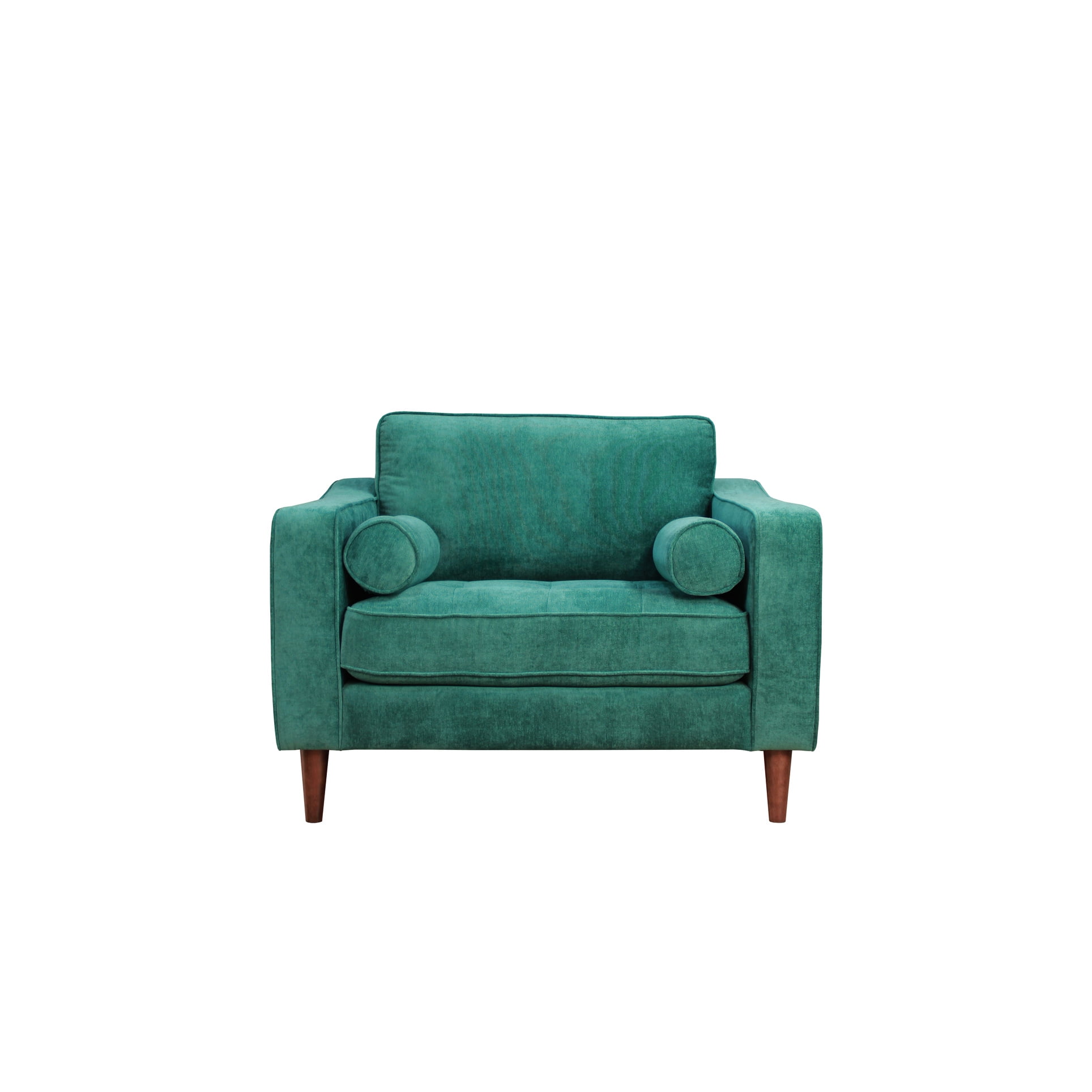 Chair With Turquoise Upholstered - 43.83 In Depth, 37.67 Width, 33.24 ...
