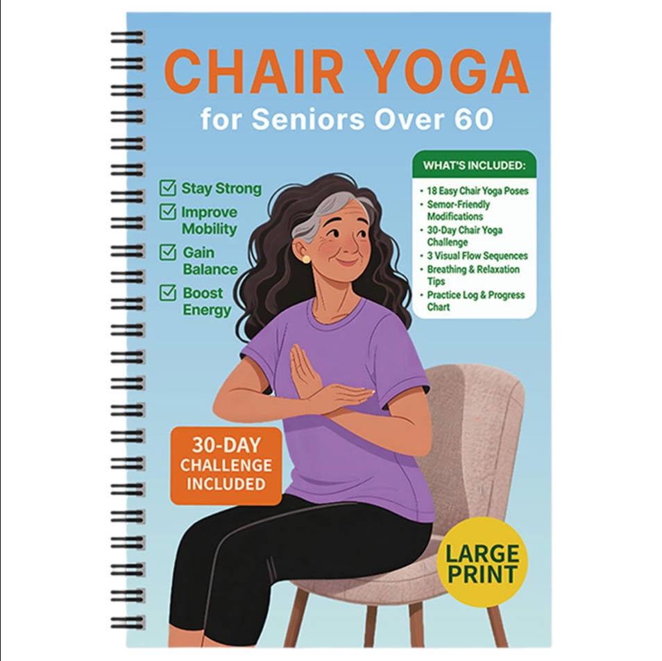 Chair Yoga Logbook for Seniors: A 30 Day Illustrated Guide for ...