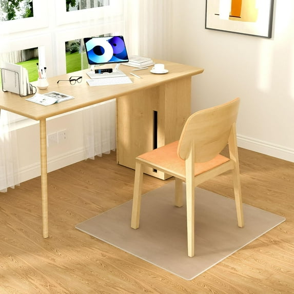 Chair mat for Hard Floors, 28" x 30", Small Chair Mat Clear Easy Glide ...