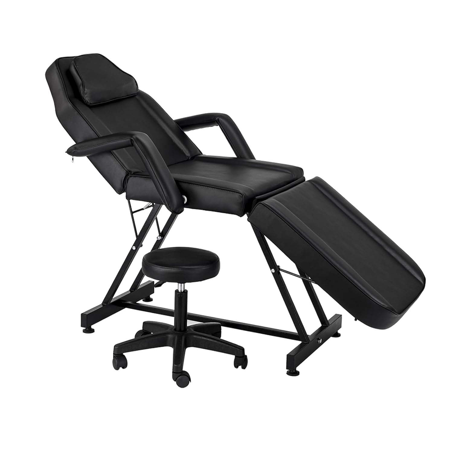 Chair with Stool Message Bed Spa Salon Table Facial Chair for Client ...
