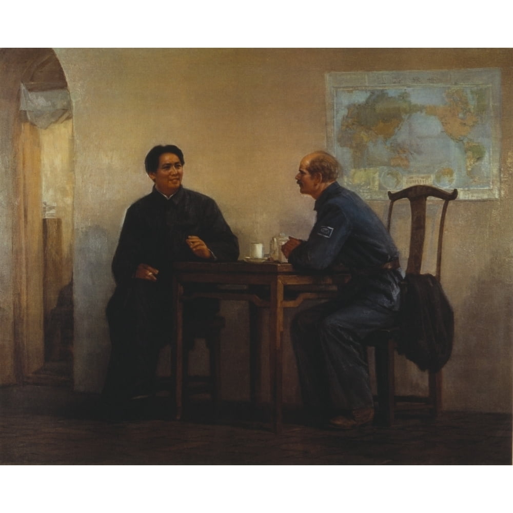 Chairman Mao Meets With Comrade Norman Bethune History (24 x 18 ...