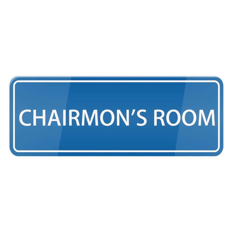 Chairmon'S Room Sign For House (With Strong Adhesive Tape), 3" X 10 ...