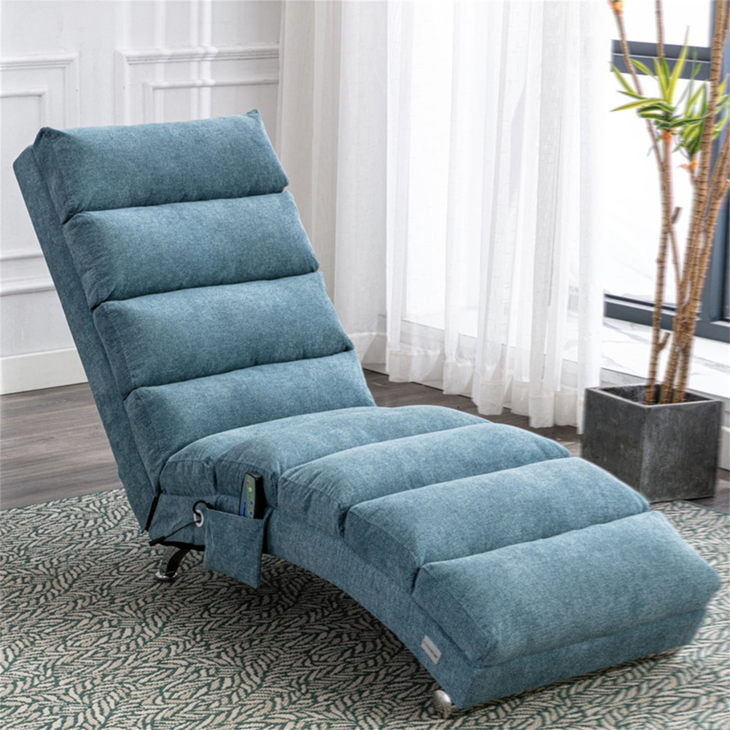 Chaise Lounge Chair Indoor with Ergonomically 140° Backrest Design ...