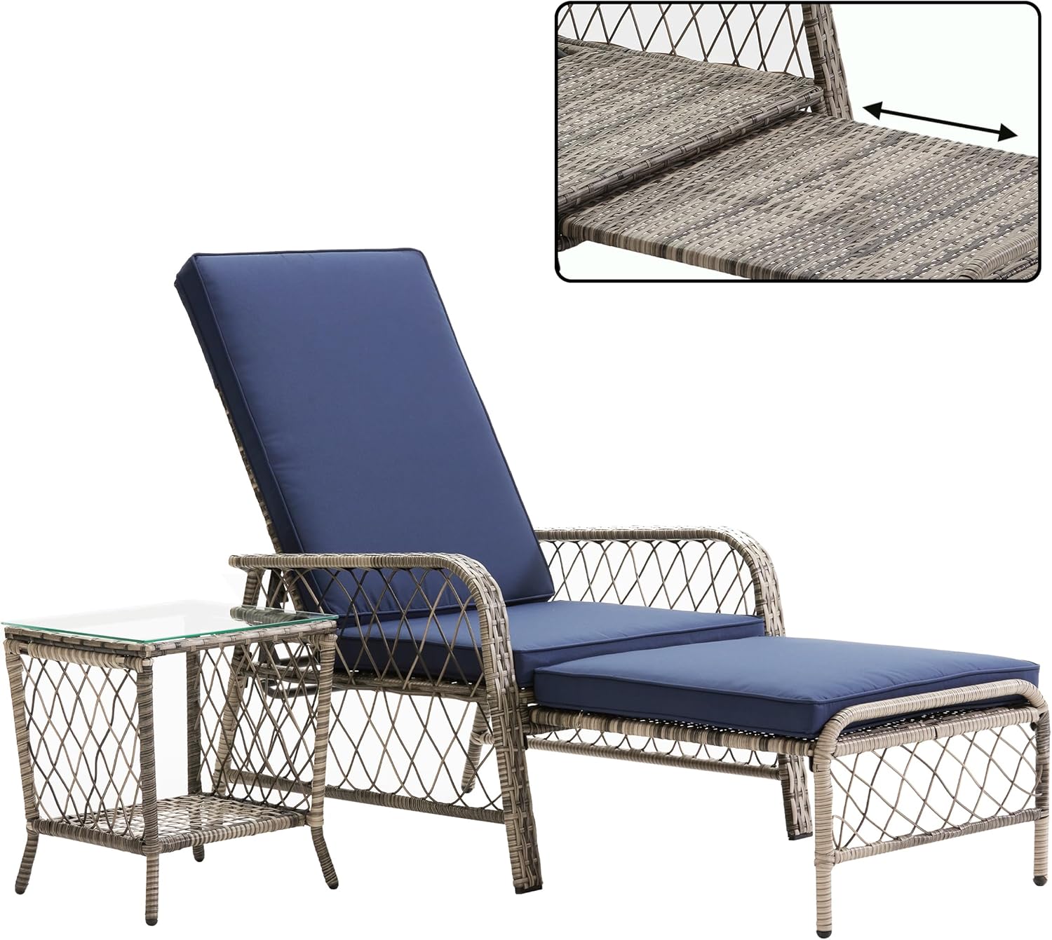Chaise Lounge Chair Outdoor Lounge Chair With Glass Pull Out Lounge Chaise Lounge Chair Outdoor Lounge Chair With Glass Pull Out Lounge